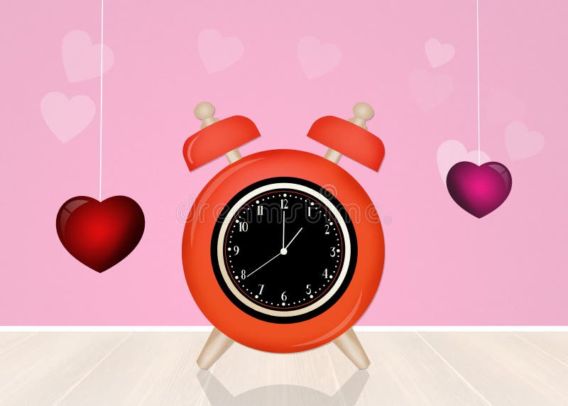 Time of love stock illustration. Illustration of love - 207196973