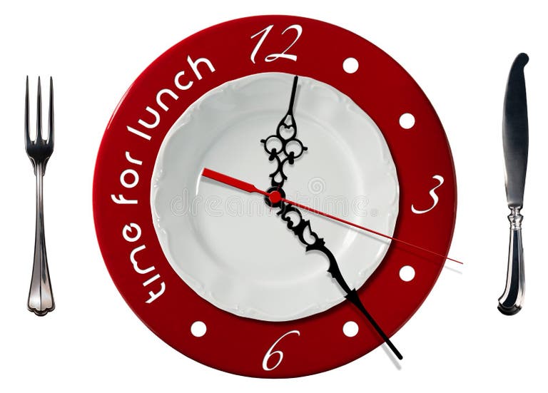 Lunch Time Clock Stock Illustrations – 5,053 Lunch Time Clock Stock ...