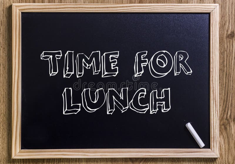Time Lunch Chalkboard Outlined Text Stock Photos - Free & Royalty-Free ...