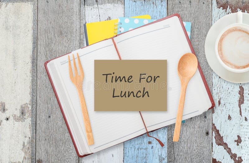 Time for lunch stock image. Image of paper, table, time - 55326763