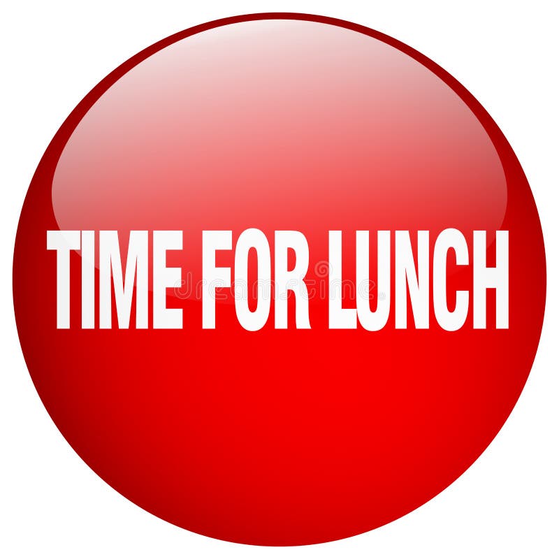 Time for lunch button stock vector. Illustration of modern - 122705645