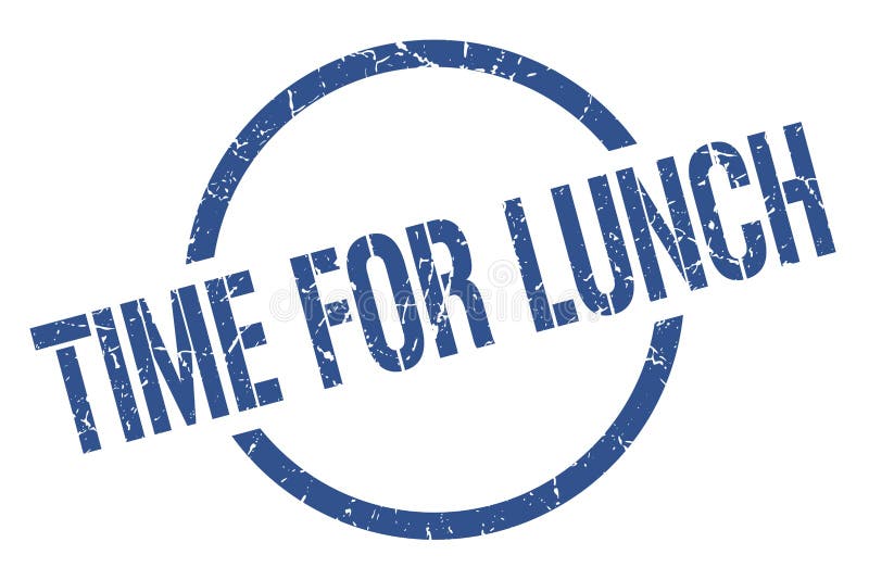 Time for lunch stamp stock vector. Illustration of banner - 136944961