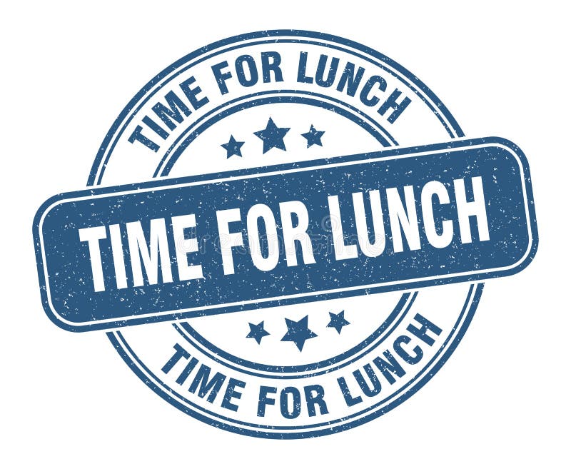 Time For Lunch Banner Template. Time For Lunch Ribbon Label. Stock ...
