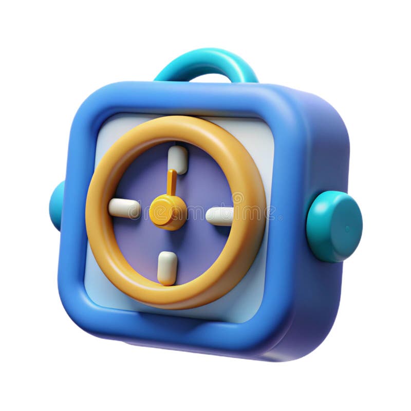 Time Machine 3D Icon stock illustration. Illustration of minimal ...