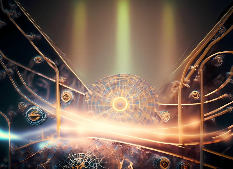 A Time Machine in the Future with the Most Advanced it Technology Stock ...