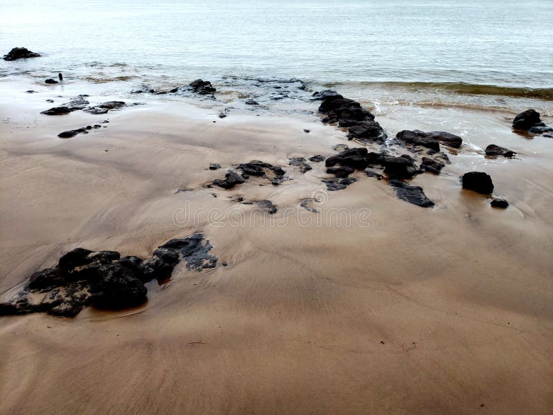 Time Made Rock stock photo. Image of sand, decayed, leaves - 134171470