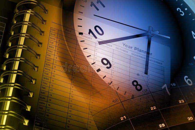 Time Management with List on Notebook Stock Image - Image of organize ...