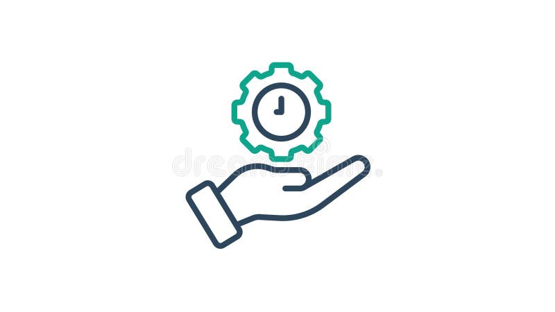 Time Management Animated Icon. Animated Icon Related To Efficiency ...
