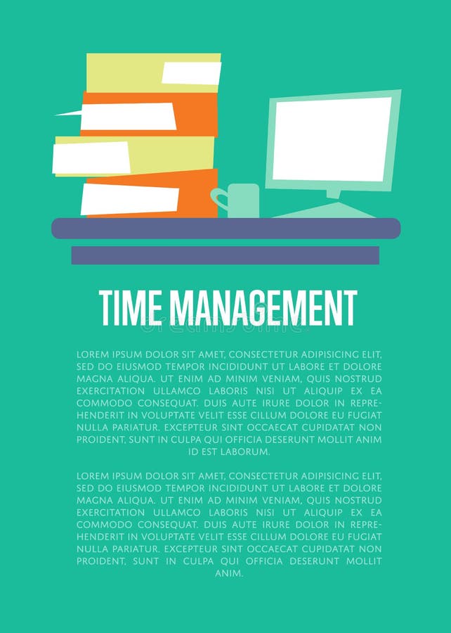 Time Management Horizontal Website Templates Stock Vector ...