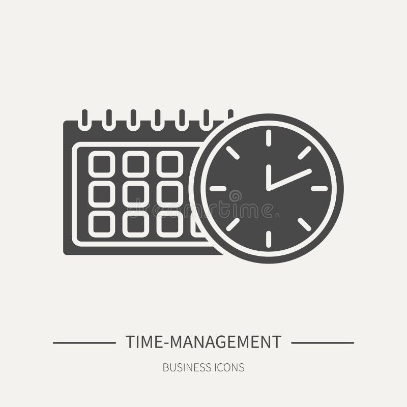 Time-management - Business Icon in Flat Style. Graphic Design Elements ...
