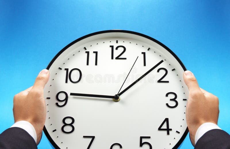 Time management. stock image. Image of clock, plate, businessman - 32760539