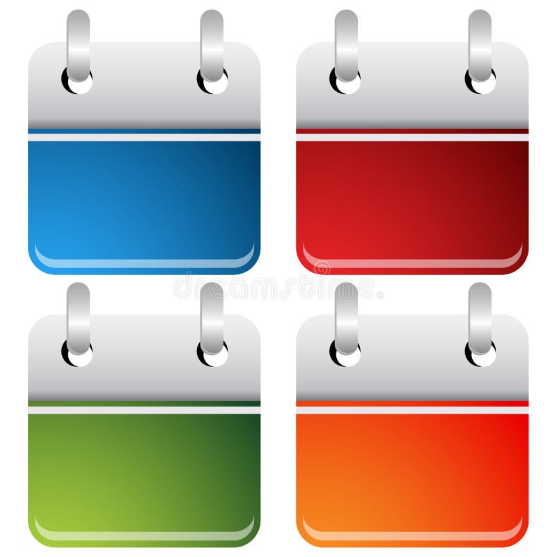 Time Management Button Icon Set Stock Vector - Illustration of calendar ...