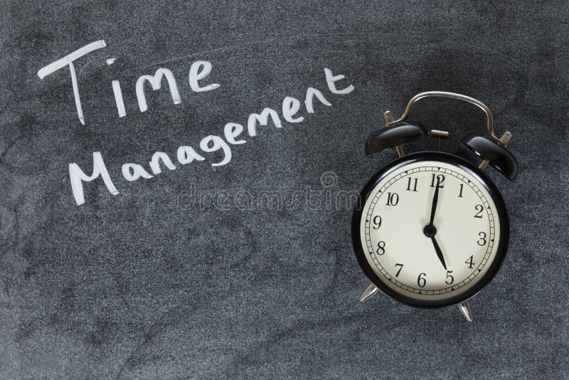 Time Management Concept with an Alarm Clock Stock Photo - Image of ...