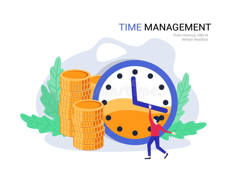 Time Management Concept. Business Plan, Time Manager Plans Finances ...