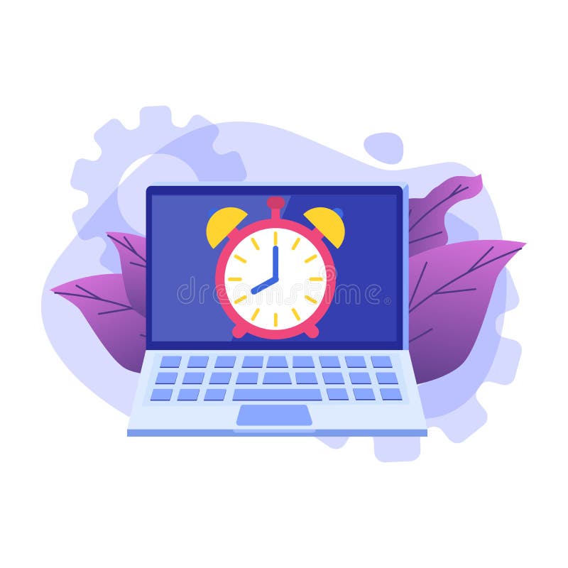 Time Management Concept, Business Scheduling App. Stock Vector ...