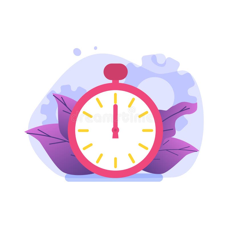 Time Management Concept, Business Scheduling App. Stock Vector ...