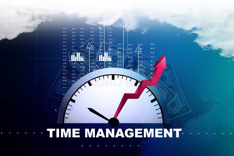 International Time Management Background Stock Illustration ...