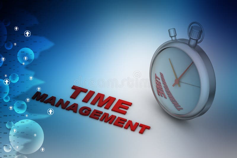 Time management concept stock illustration. Illustration of break ...