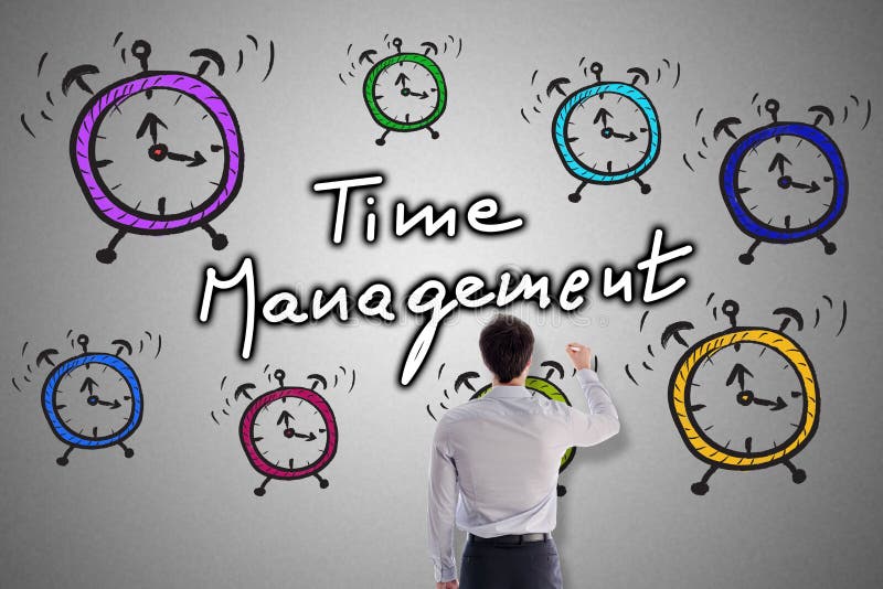 Time Management Concept Drawn by a Man Stock Illustration ...