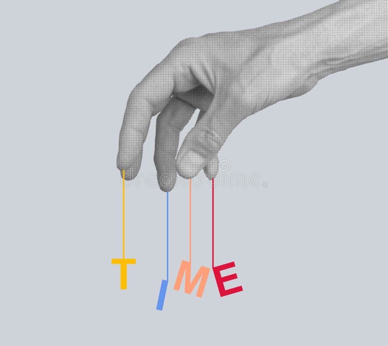 Time Management Concept with Hand Manipulating Schedule and Task ...