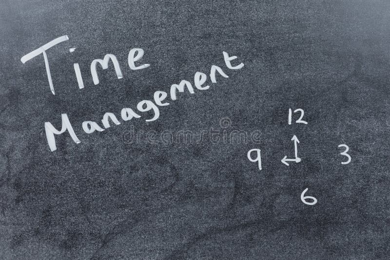 Time Management Concept with Handwritten Text Stock Image - Image of ...
