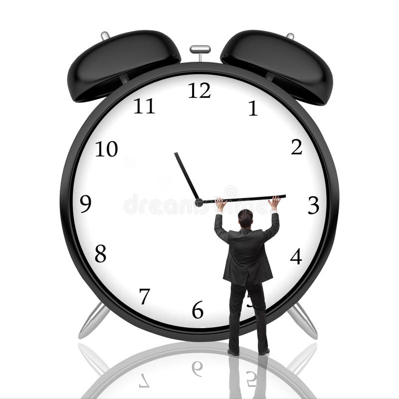 White 3d Man Clock Future Stock Photos - Free & Royalty-Free Stock ...