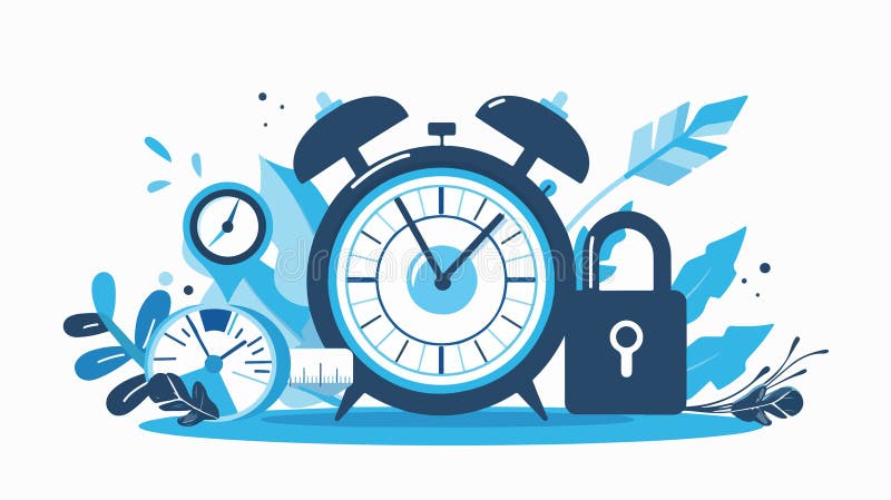 Time Management Concept: Modern Calendar Clock with Target and Arrow ...