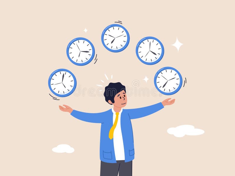 Time Management Concept. Punctuality or Work Deadline, Schedule Plan or ...