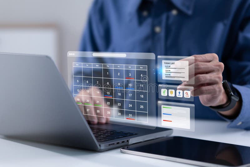 Time Management Concept. Reminder Appointment. Planning Calendar Agenda ...
