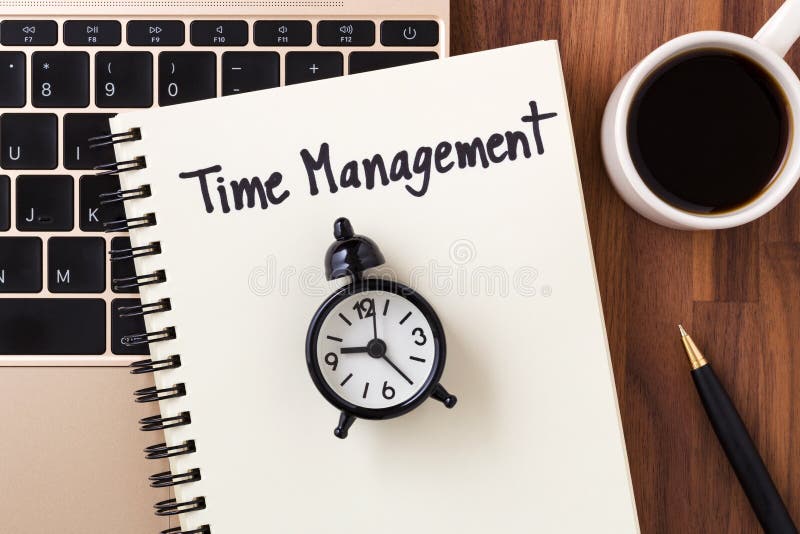 Time Management with List on Notebook Stock Image - Image of organize ...