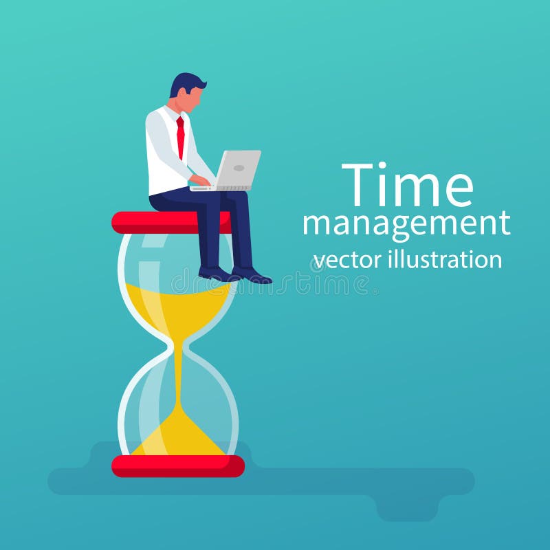 Time Management Drawing Sketch Control Vector Stock Vector ...