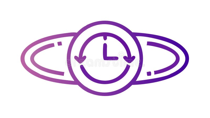 Time Management Cycle Icon Productivity Efficiency Workflow Optimization Vector Design