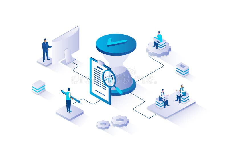 Management Isometric Design Concept Stock Illustrations – 25,837 ...