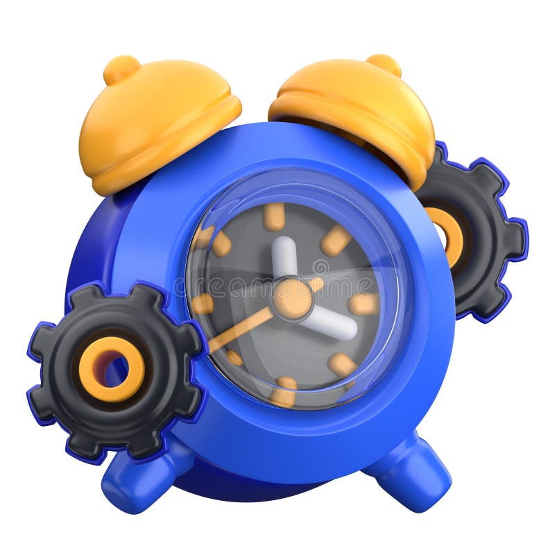 Time Management 3D Render stock illustration. Illustration of process ...