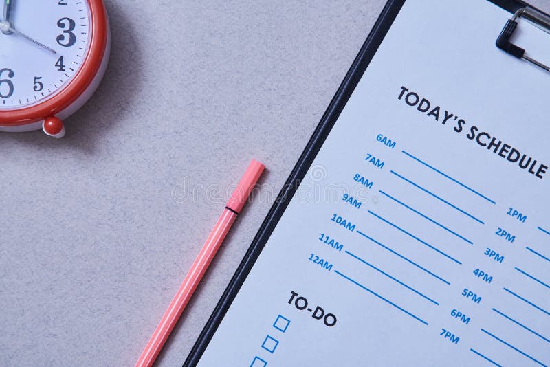 Time Management Deadline and Schedule Concept: Alarm Clock on the ...