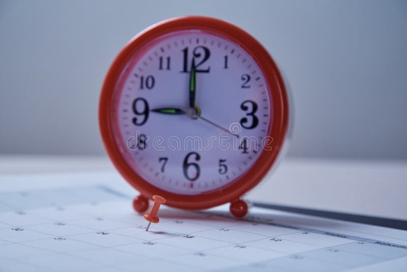 Time Management Deadline and Schedule Concept: Alarm Clock on Schedule ...