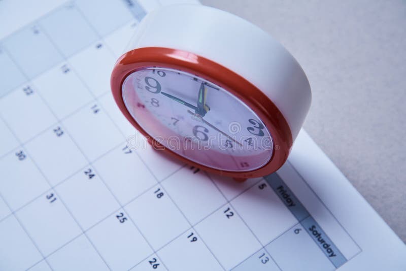 Time Management Deadline and Schedule Concept: Alarm Clock on Schedule ...