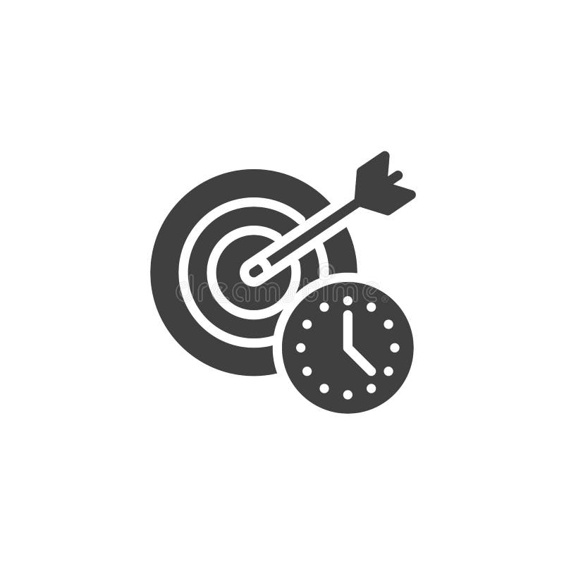 Time Management, Deadline Vector Icon Stock Vector - Illustration of ...