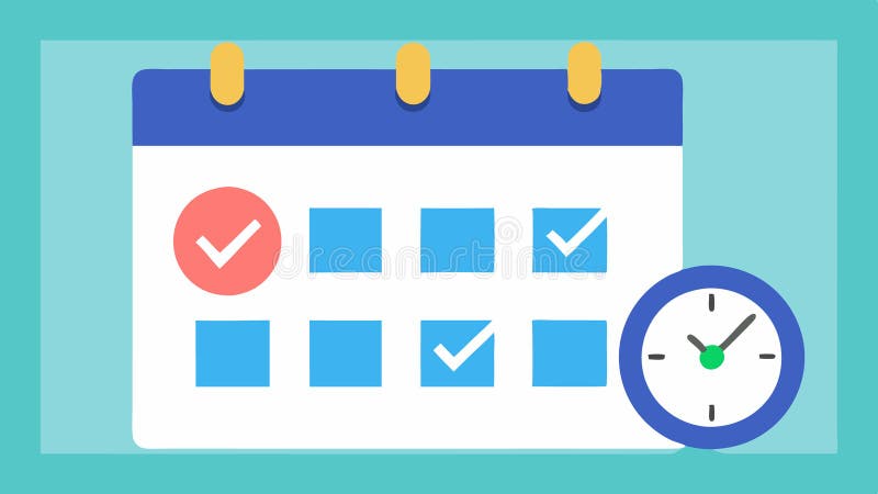 Clock Showing Scheduled Time Blocks Stock Photos - Free & Royalty-Free ...