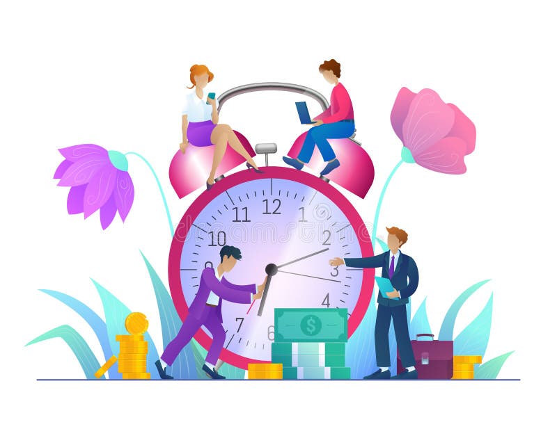 Time Management, Effective Workflow Organization Stock Vector ...