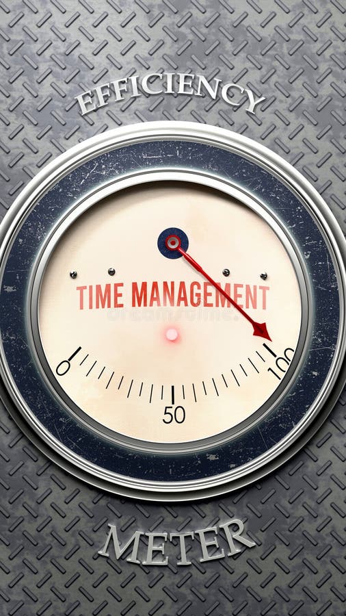 Time Management and Efficiency that is Hitting a Full Scale, Showing a ...