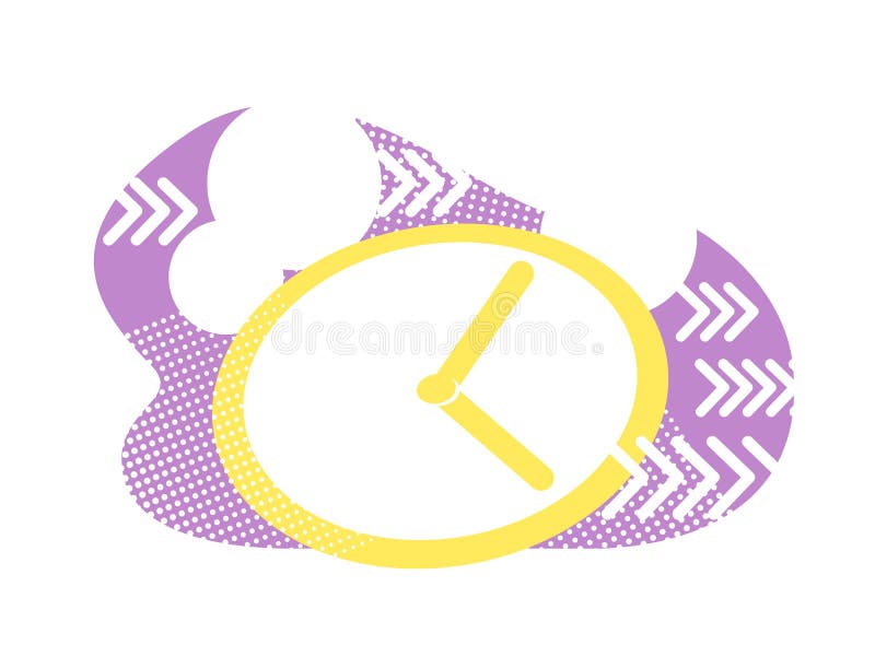 Time Management Flat Concept Vector Illustration Stock Vector ...