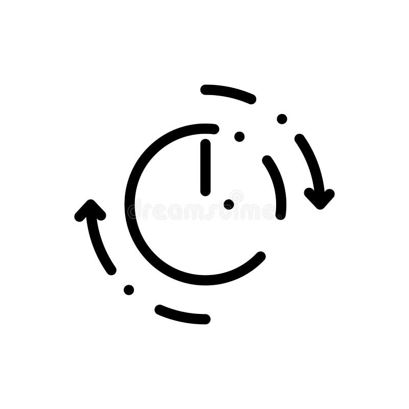 Time management Icon stock vector. Illustration of circle - 194443643