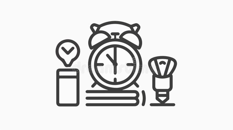 Efficient Time Management Icon for Assessment Concepts Stock Vector ...