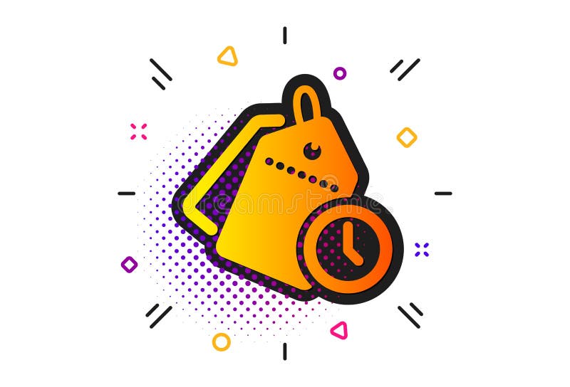Time Management Icon. Clock Tags Sign. Watch. Vector Stock Vector ...