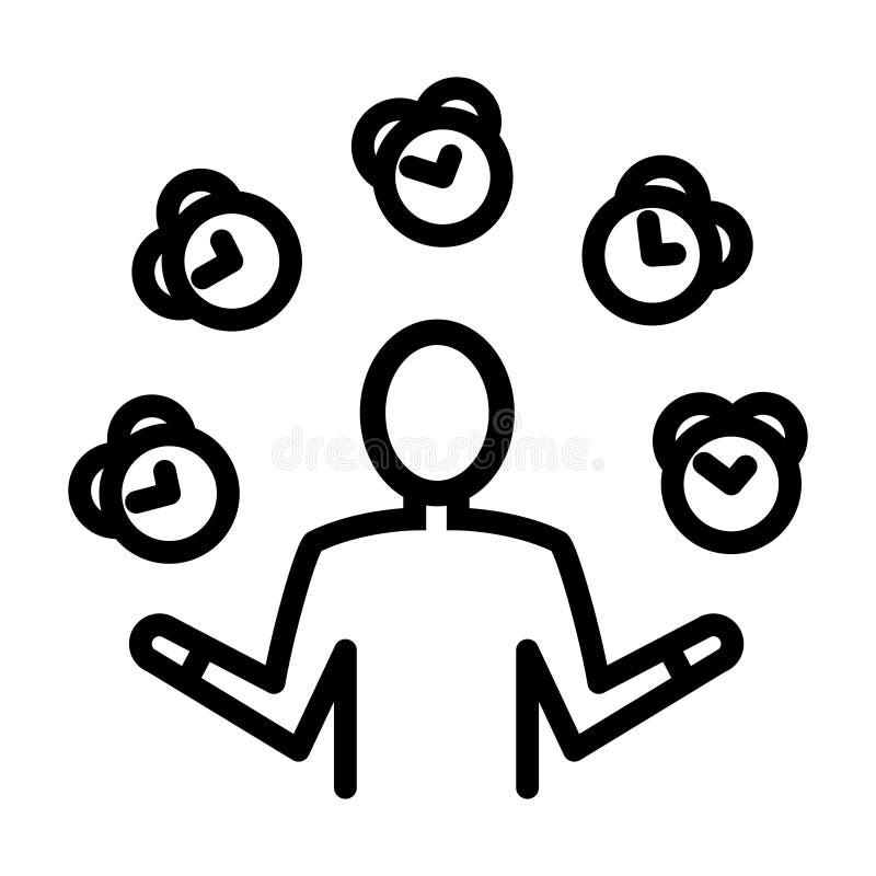 Time management icon stock vector. Illustration of optimization - 180099064