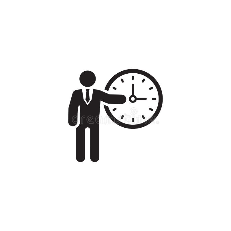 Time Management Icon. Business Concept Stock Illustration ...