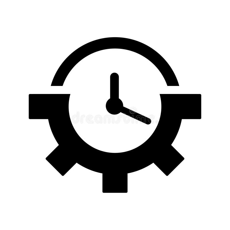 Fast and on Time Delivery Icon. Black Vector Stock Vector ...