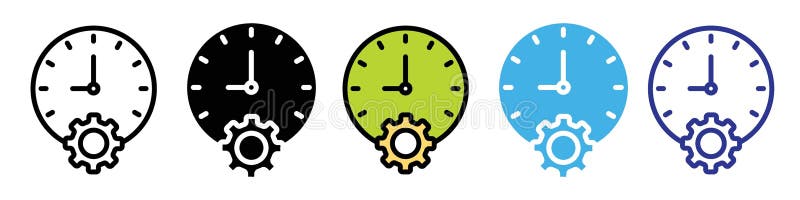 Time management icon stock vector. Illustration of office - 327226972