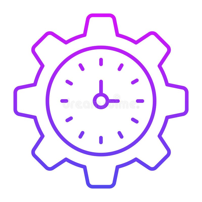 Time Management Icon Modern Illustration Stock Vector - Illustration of ...